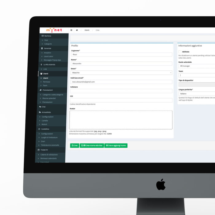 Il Back Office: amministrare e gestire i contenuti dell'App hr - App MyNet Il Back Office: amministrare e gestire i contenuti dell'App hr - App MyNet